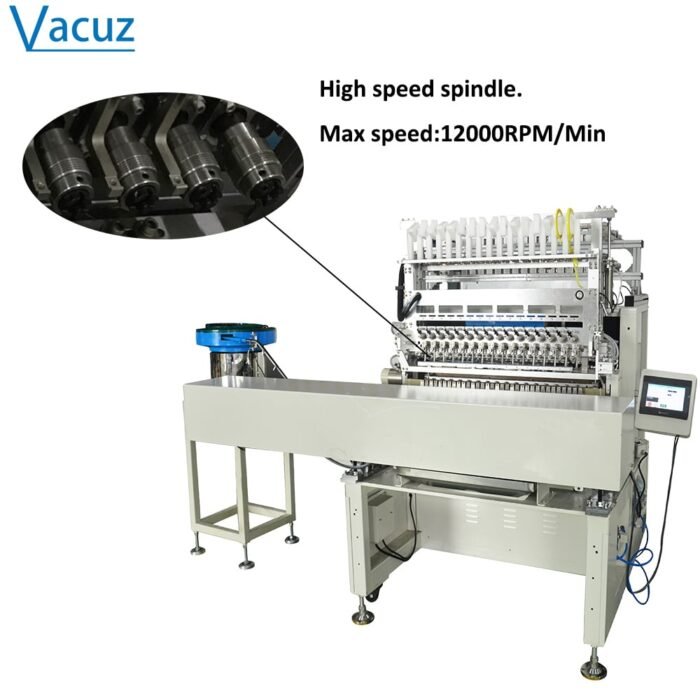 Fully Automatic 16 Axis Spindle Transformer Bobbin Coil Winding Taping ...