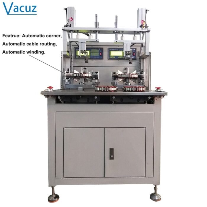 Two Station Automatic Outer Coil Drone Stator Ceiling Fan Motor Double ...