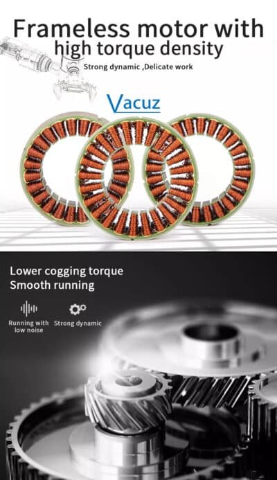 24V BLDC Frameless Separate Rotor Stator Inrunner Brushless Robot Arm ...