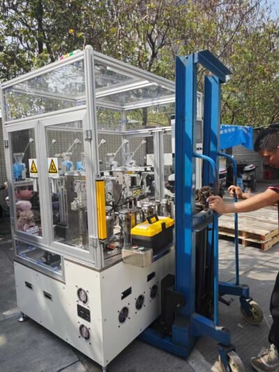 Vacuz Servo Automatic BLDC Motor Insulation Paper Insertion Machine + BLDC Motor Stator Coil ...